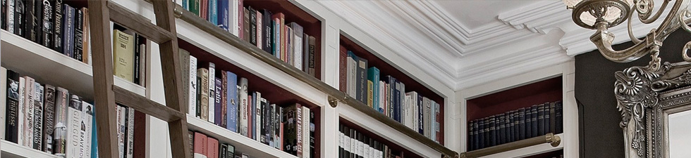 Bespoke Library& Rolling Ladders | Groth & Sons Interiors